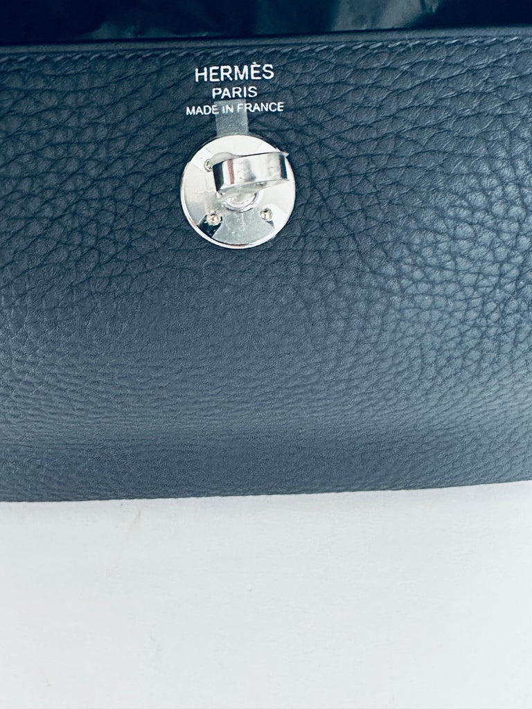 Hermes Mini Lindy Caban Handbag Bag Palladium Hardware at 1stDibs