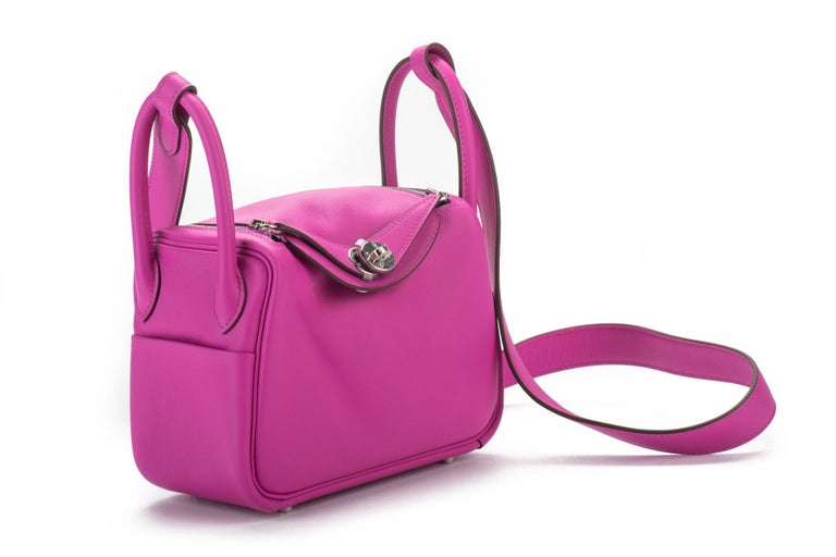 Hermes Mini Lindy Magnolia Swift BNIB For Sale at 1stDibs