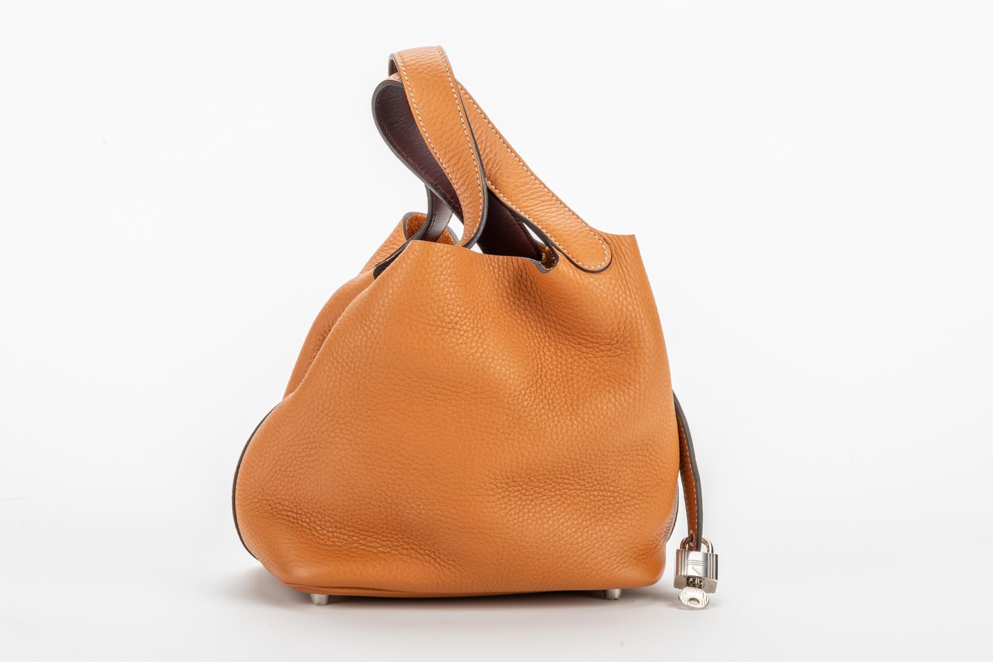 Hermes Mini Picotin Lock Gold Palladium Bag at 1stDibs | hermes picotin ...