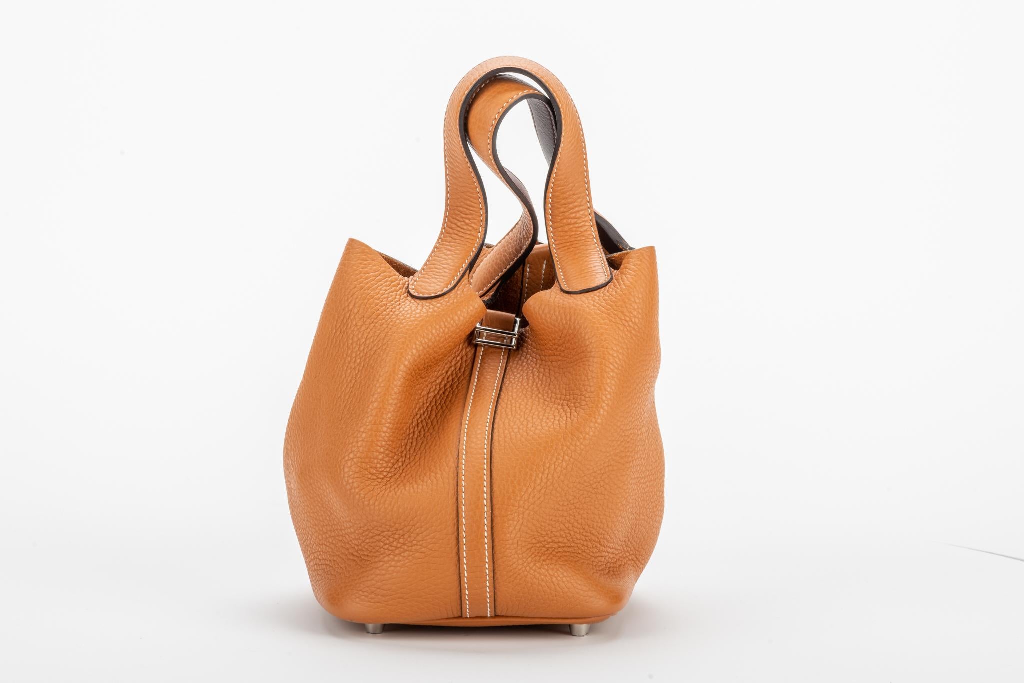 Hermes Mini Picotin Lock Gold Palladium Bag at 1stDibs | hermes picotin ...