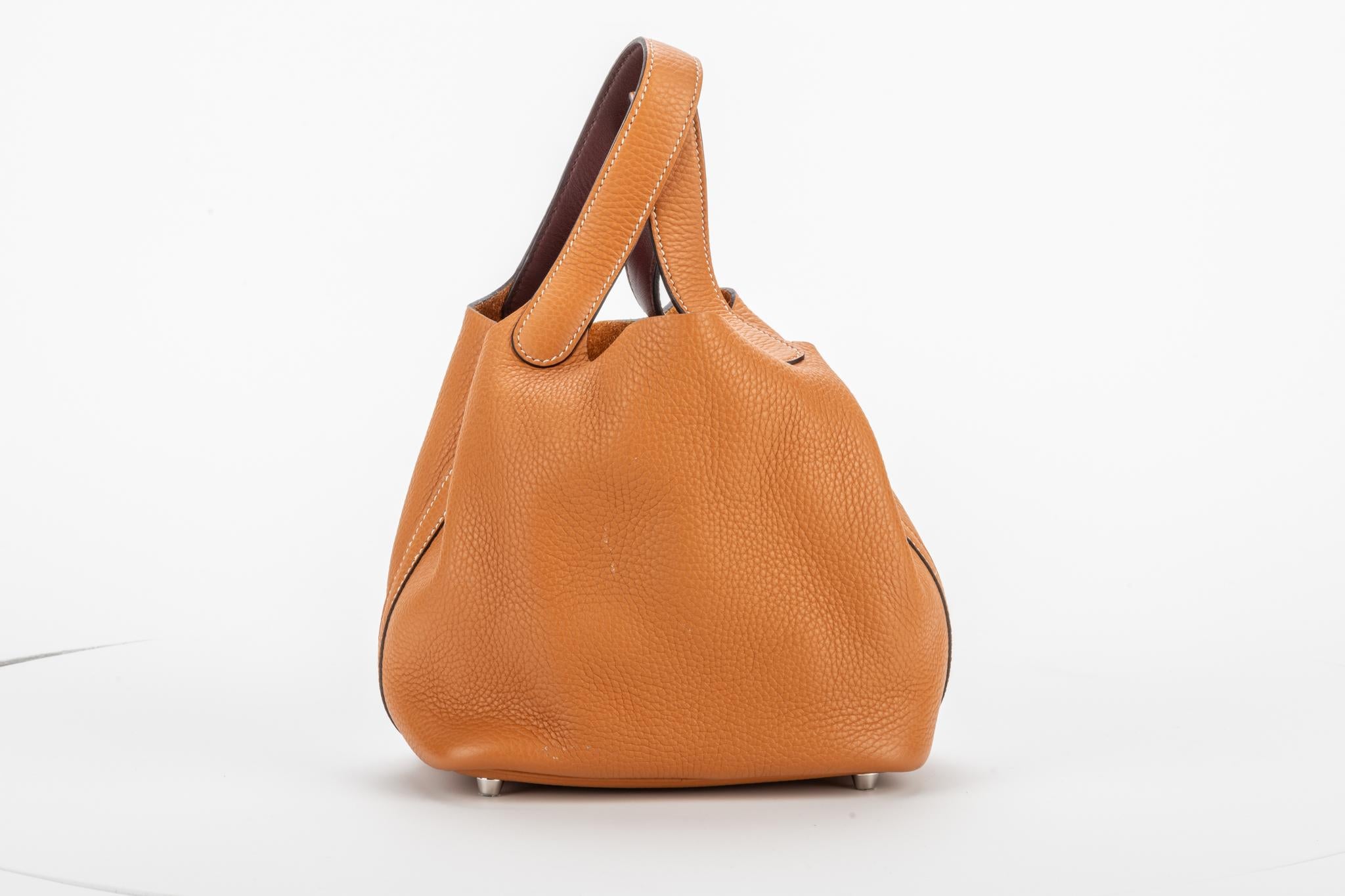 Hermes Mini Picotin Lock Gold Palladium Bag at 1stDibs | hermes picotin ...