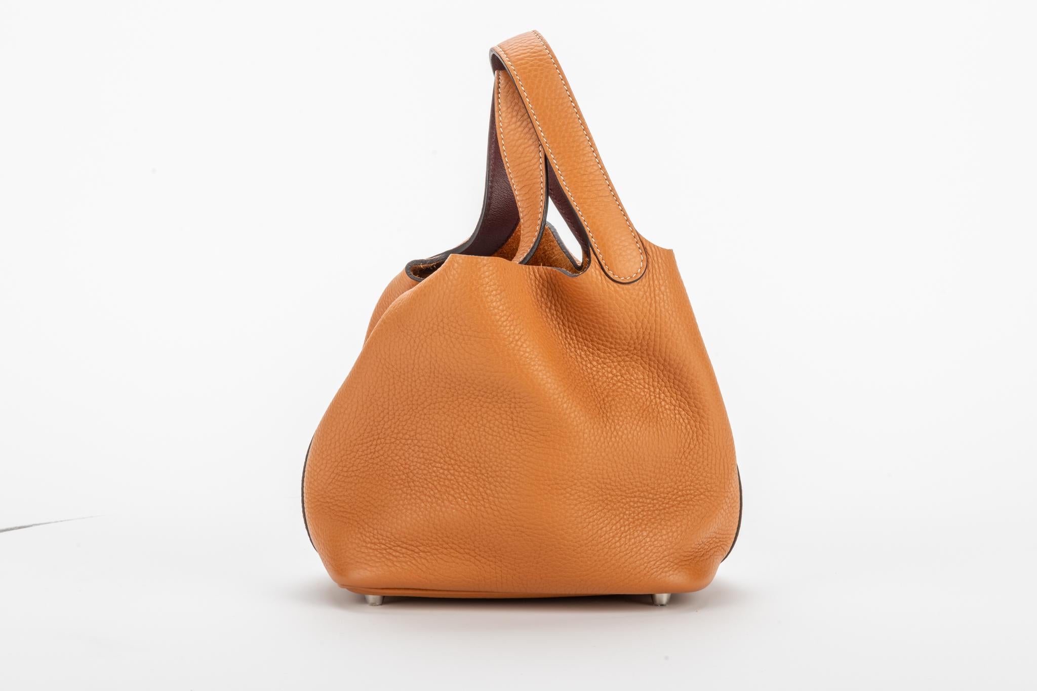 Hermes Mini Picotin Lock Gold Palladium Bag at 1stDibs | hermes picotin ...