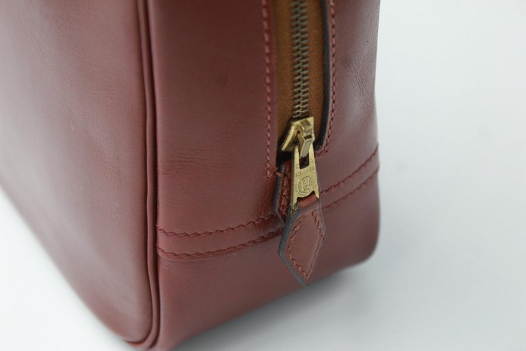 Hermes Mini Plume 20 cm in Brown Leather. Retails 6000$ For Sale at 1stDibs