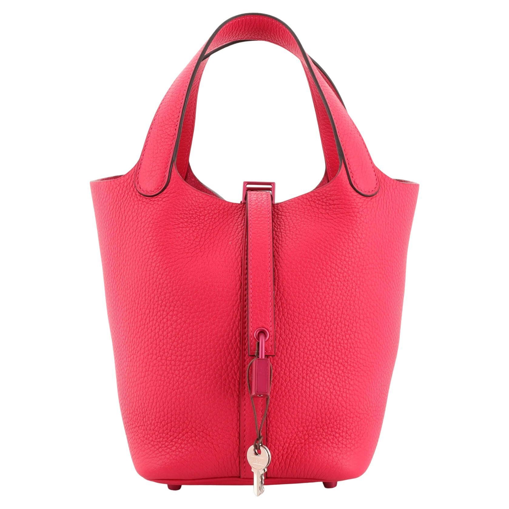 Hermes Monochrome Picotin Lock Bag Clemence PM For Sale at 1stDibs ...