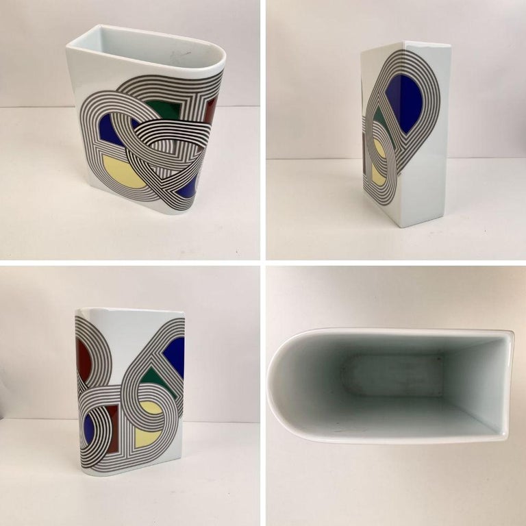 Hermes Multicolor Porcelain Rallye 24 Large Vase Rotonde For Sale at ...