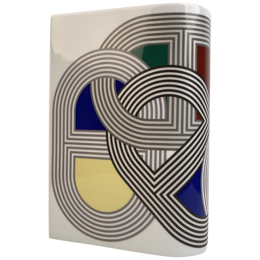 Hermes Multicolor Porcelain Rallye 24 Large Vase Rotonde For Sale at ...