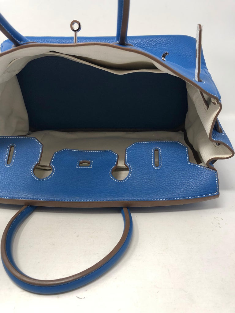 Hermes Mykonos Blue White Interior Birkin 35 at 1stDibs | hermes ...