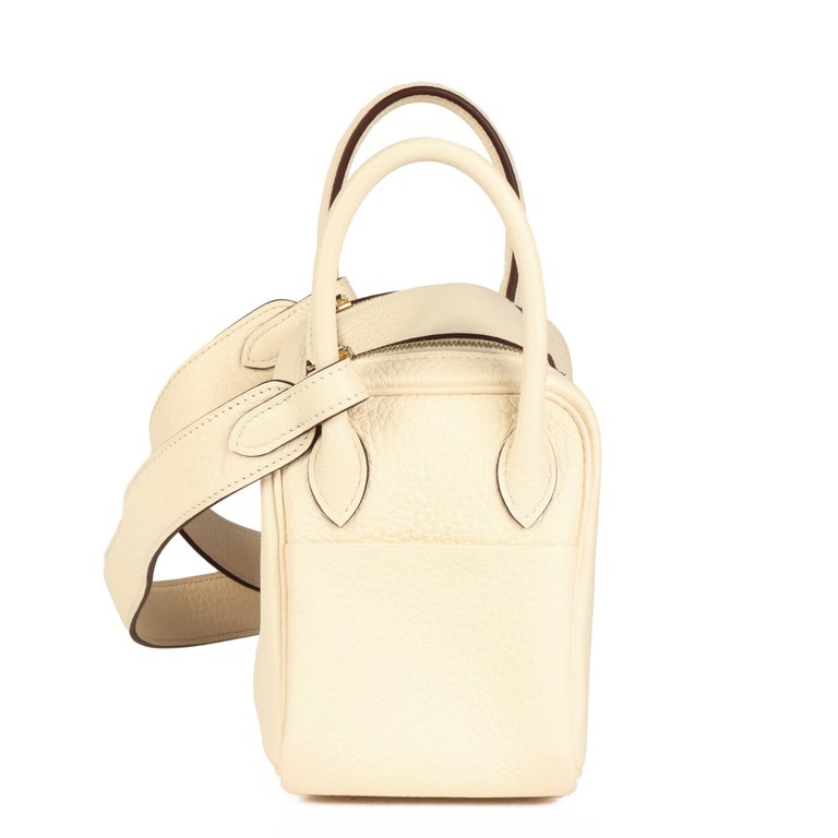 Hermès Nata Clemence Leather Mini Lindy For Sale at 1stDibs