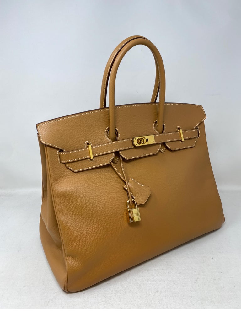 Hermes Natural Birkin 35 Bag For Sale at 1stDibs