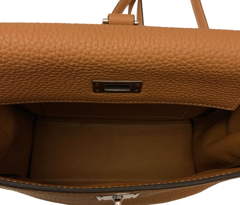 Hermès Natural Togo Leather Kelly Ado II Backpack at 1stDibs