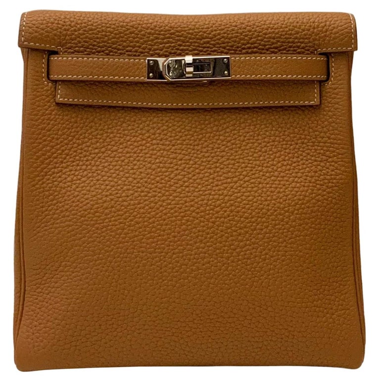 Hermès Natural Togo Leather Kelly Ado II Backpack at 1stDibs