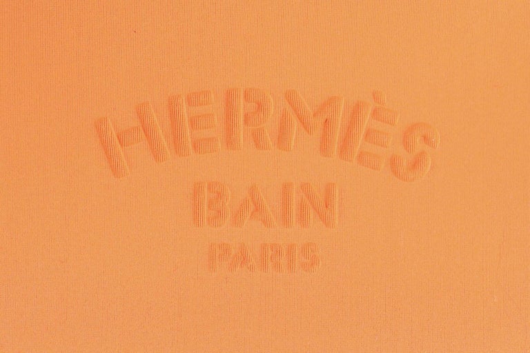 Hermès Neobain Les Leopards Logo Embossed Neoprene Clutch For Sale at ...