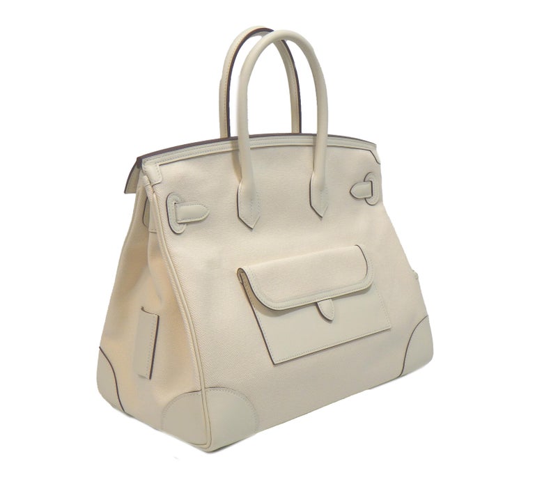 HERMES - New - Birkin 35 Cargo Ecru Toile Goeland Veau Swift 2021 ...