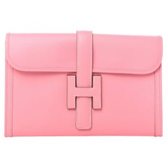 Hermes Cognac Leather Gold 'H" Logo Evening 2 in 1 Shoulder Flap Clutch ...