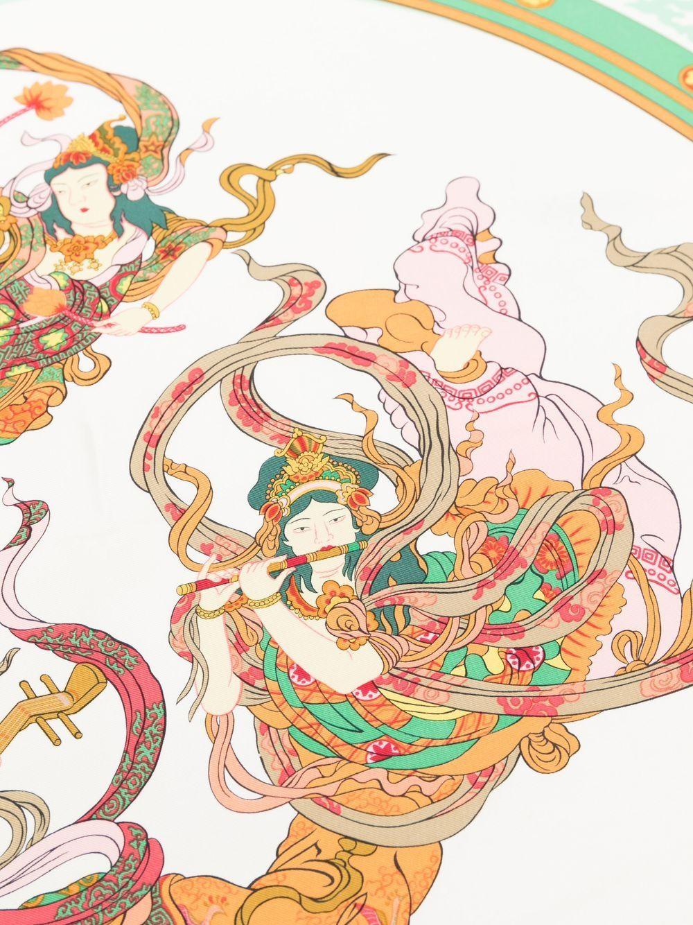 Hermes Nikko by Dimitri Rybaltchenko Silk Scarf For Sale at 1stDibs