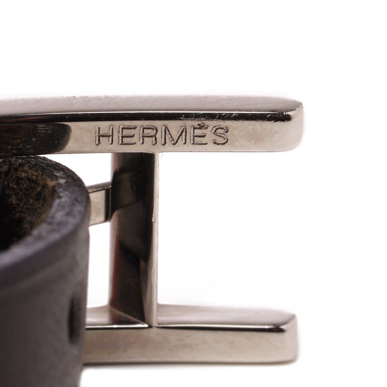 Hermès NOIR CHAMONIX LEATHER BEHAPI DOUBLE TOUR For Sale at 1stDibs