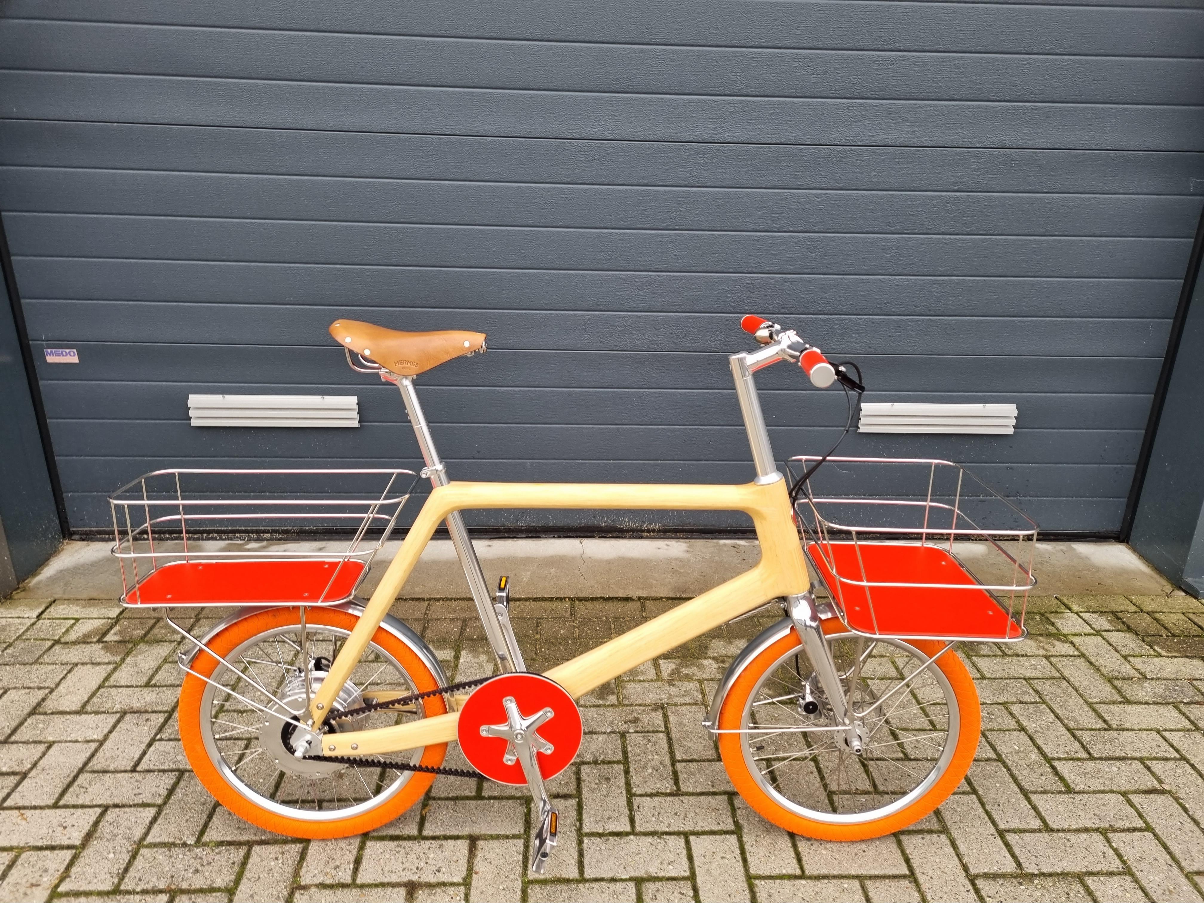 Hermes Odyssee Terre Compact Carrier Bike, Pedal, with Baskets For Sale at 1stDibs | hermes bike ...
