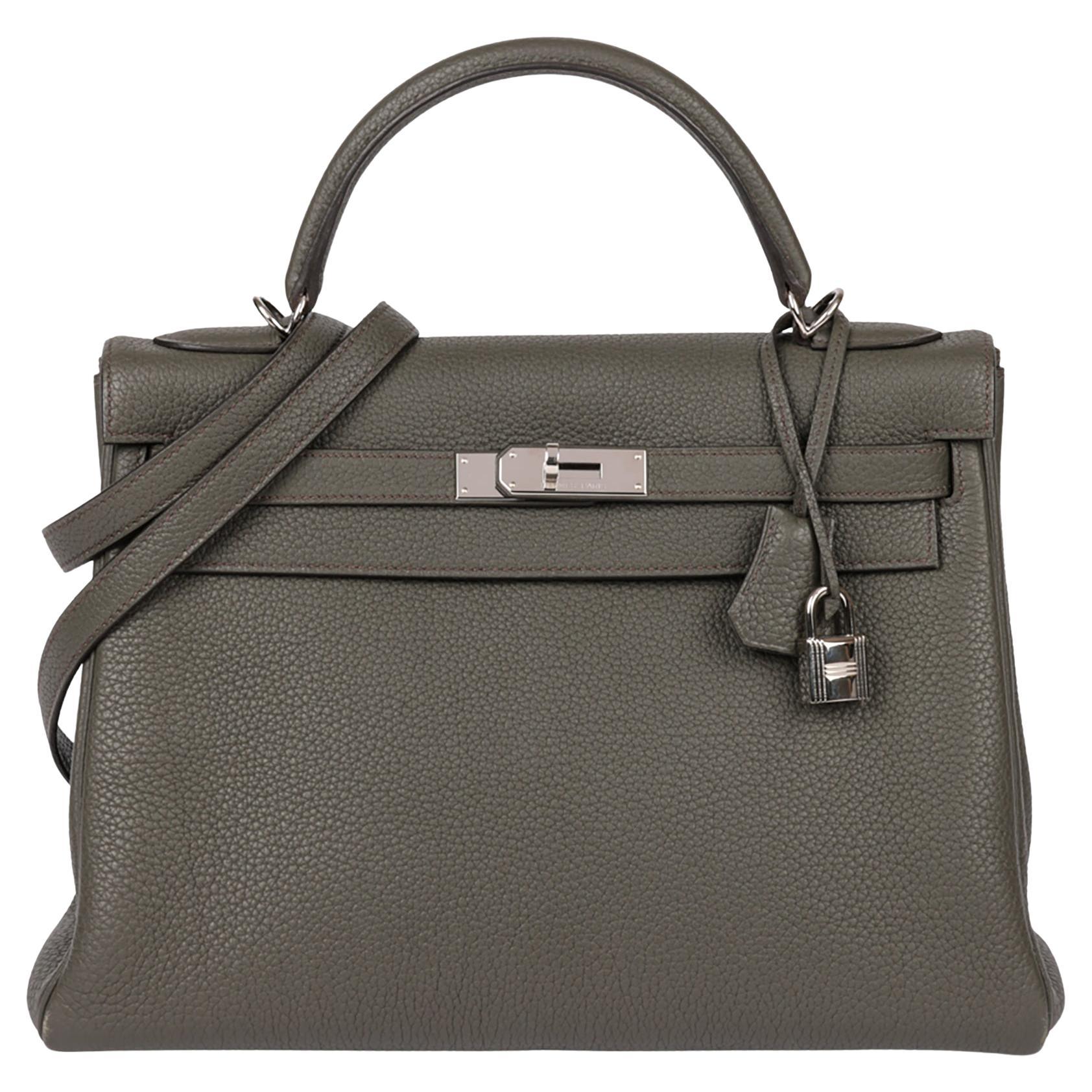 Herm s Olive Togo Leather Kelly 32cm Retourne For Sale At 1stDibs Herm s Olive Togo Leather Kelly 32cm Retourne For Sale At 1stDibs