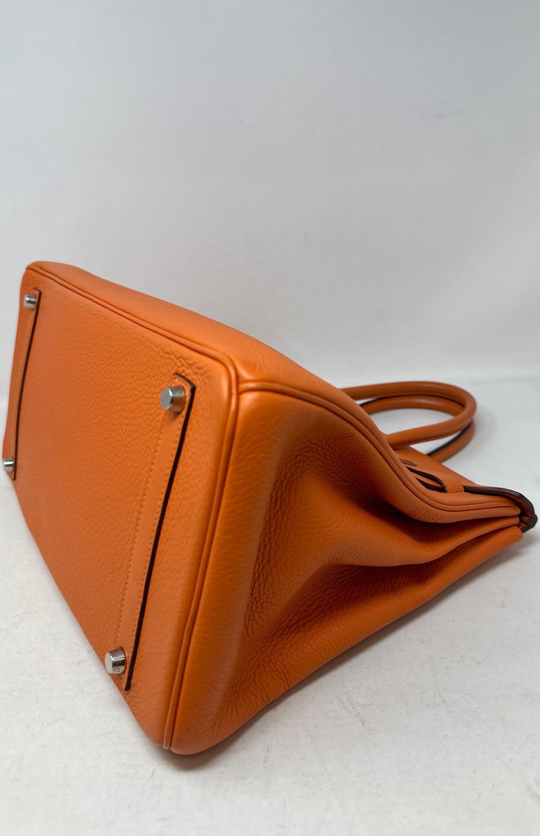 Hermes Orange Birkin 35 Bag For Sale at 1stDibs
