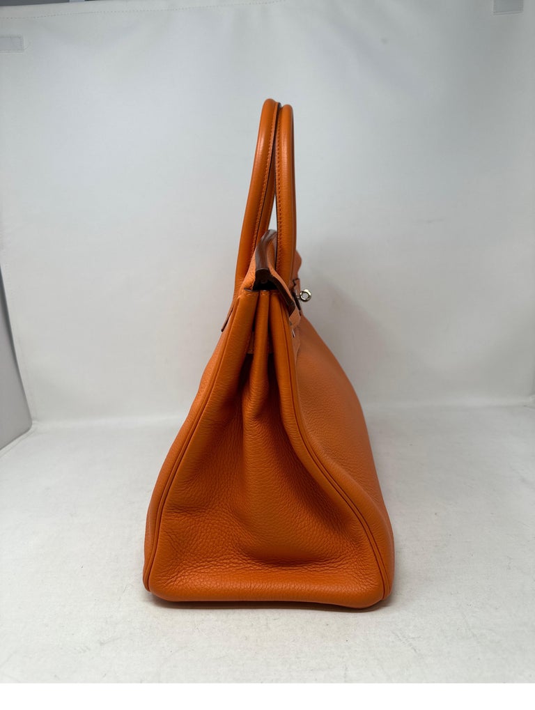 Hermes Orange Birkin 35 Bag For Sale at 1stDibs