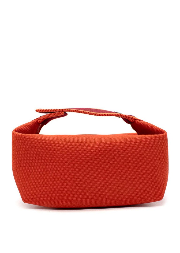 Hermes Orange Bride-a-Brac case, small model For Sale at 1stDibs