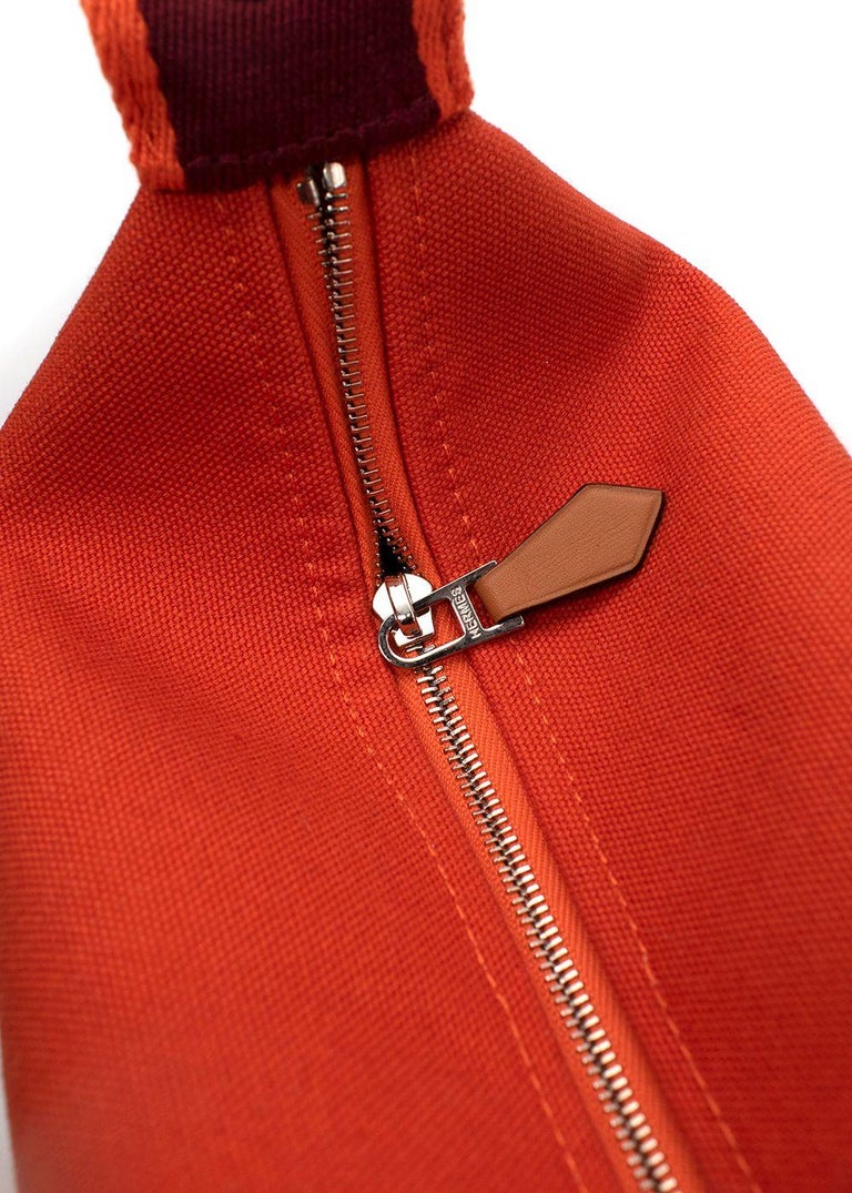 Hermes Orange Bride-a-Brac case, small model For Sale at 1stDibs