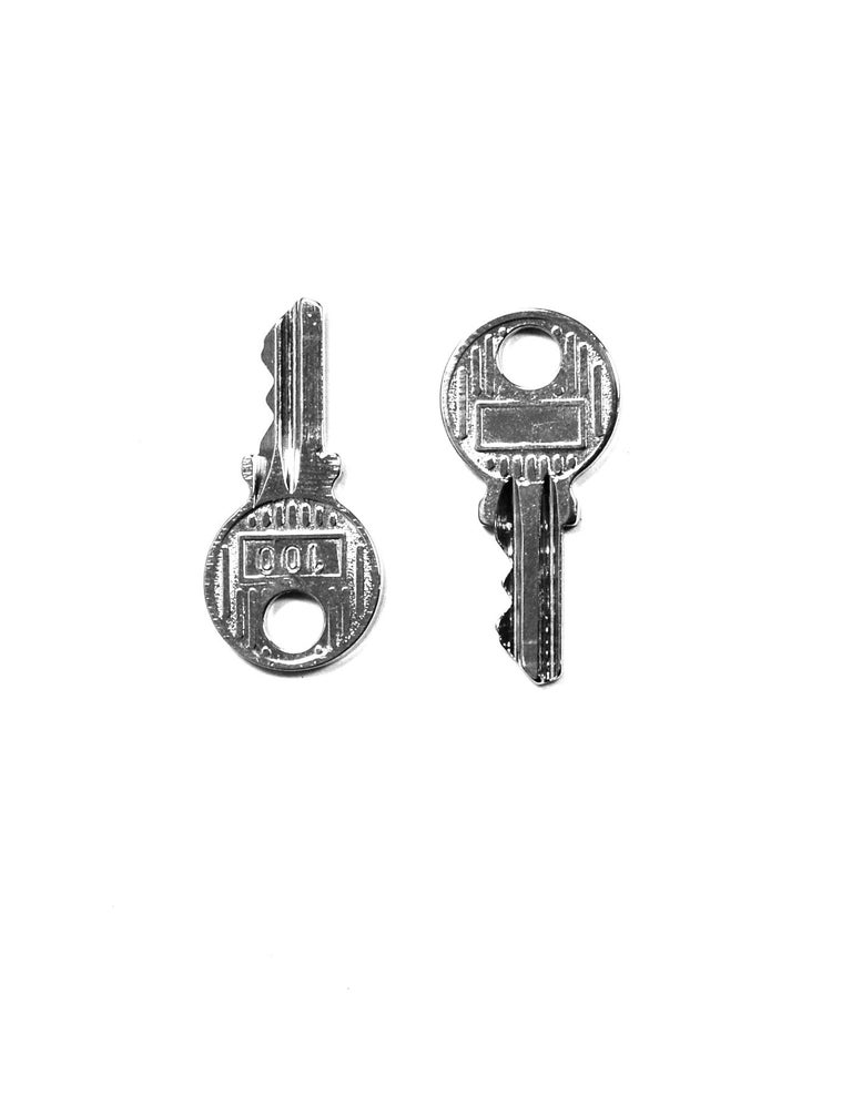 Hermes Palladium Cadena Lock and Key Set #100 at 1stDibs