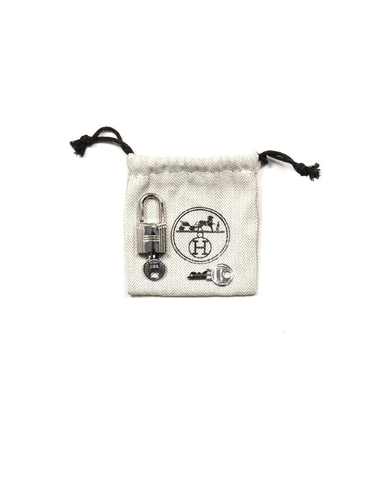 Hermes Palladium Cadena Lock and Key Set #100 at 1stDibs | hermes lock ...