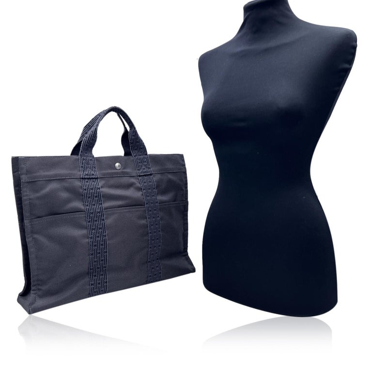 Hermes Paris Canvas Her Line Herline GM Handbag Tote Bag at 1stDibs