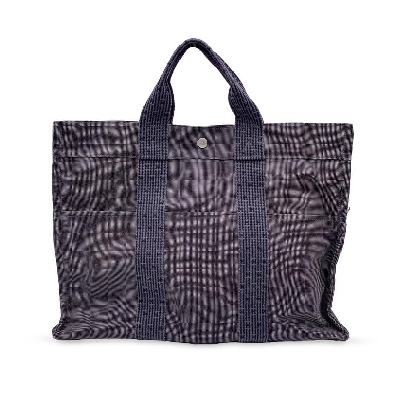 Hermes Paris Canvas Her Line Herline MM Tote Bag Handbag For Sale at ...