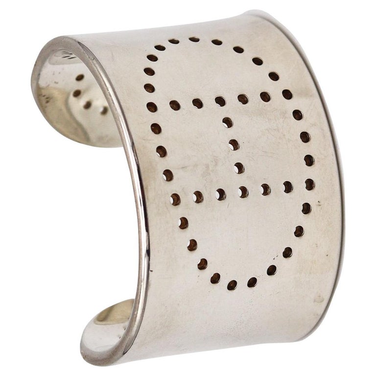 Hermès Paris Eclypse Small Cuff Bracelet in Solid .925 Sterling Silver ...