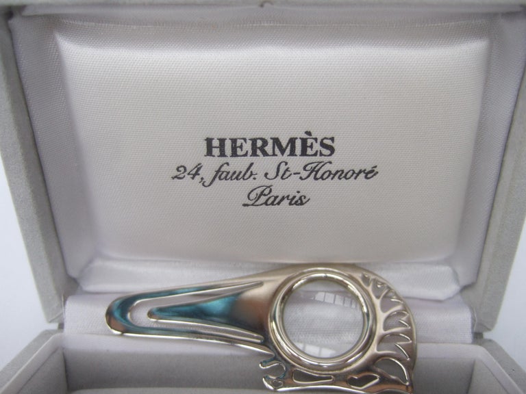 Hermes Paris Equine Bookmark Magnifying Glass in Hermes Box at 1stDibs