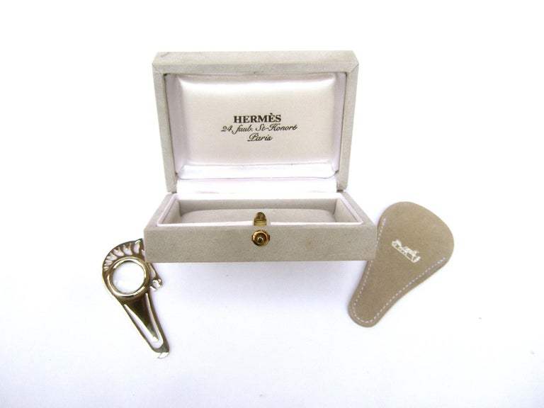 Hermes Paris Equine Bookmark Magnifying Glass in Hermes Box at 1stDibs
