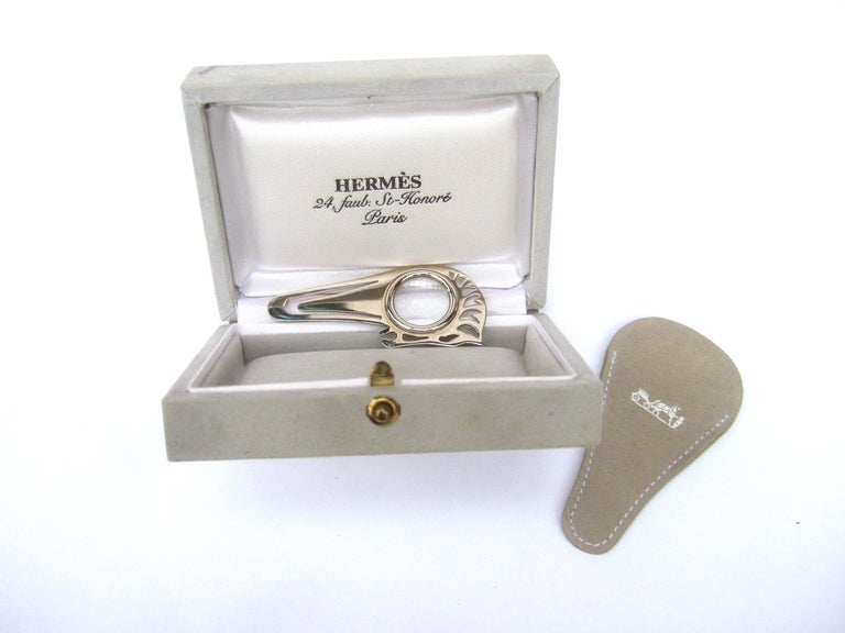 Hermes Paris Equine Bookmark Magnifying Glass in Hermes Box at 1stDibs