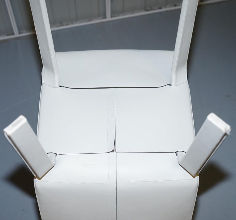 Hermes Paris Set of Eight La Chaise Sellier Leather Dining Chairs 8 at ...