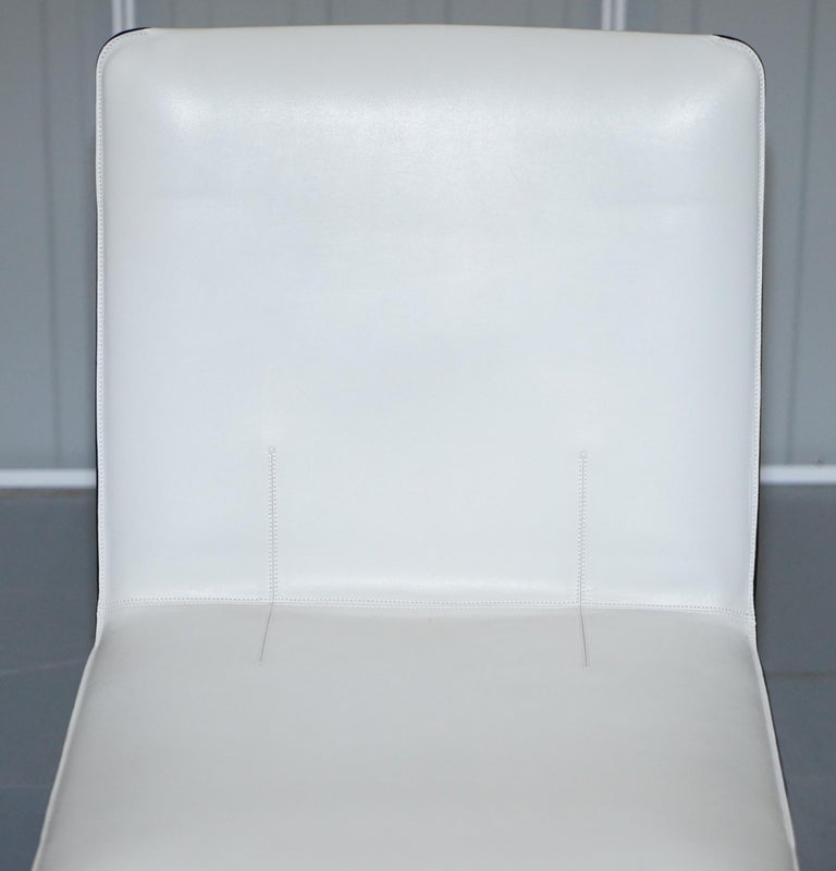 Hermes Paris Set of Eight La Chaise Sellier Leather Dining Chairs 8 at ...