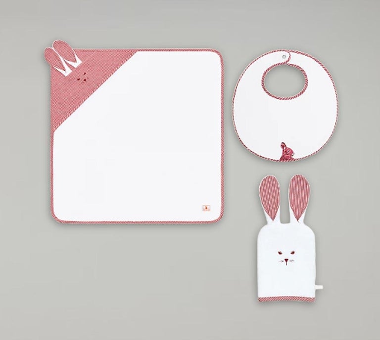 Hermes Pass-through birth set Color Fig Cotton For Sale at 1stDibs