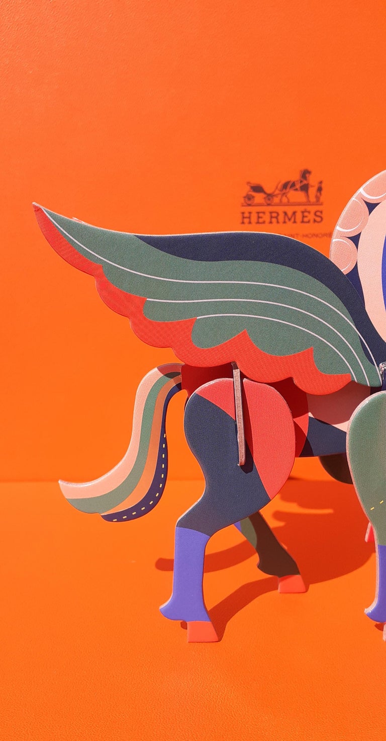Hermès Pegasus Le Pégase Cheval Ailé Winged Horse in Cardboard to Hang ...