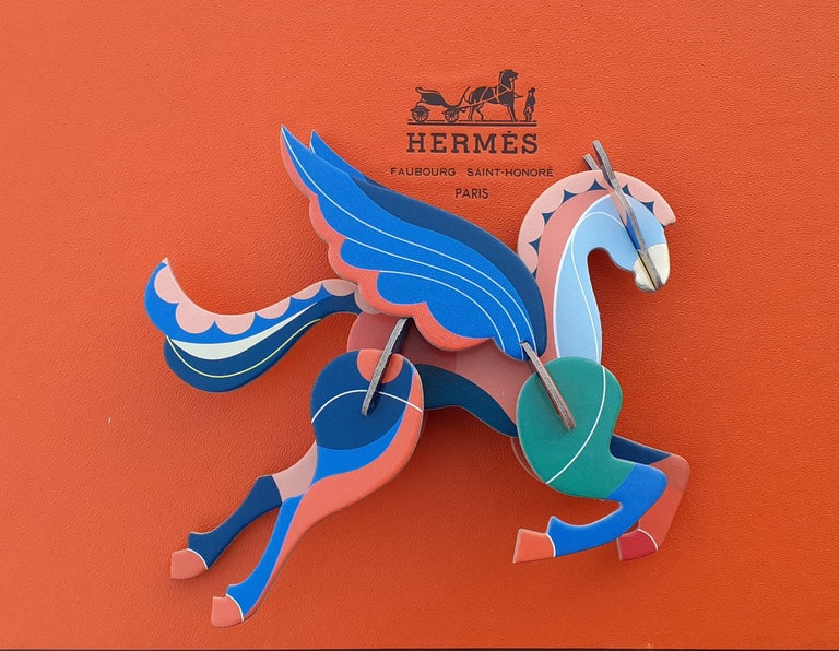Hermès Pegasus Le Pégase Cheval Ailé Winged Horse in Cardboard to Hang ...