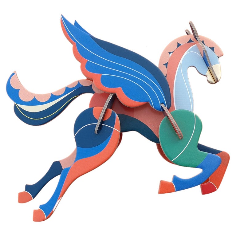 Hermès Pegasus Le Pégase Cheval Ailé Winged Horse in Cardboard to Hang ...