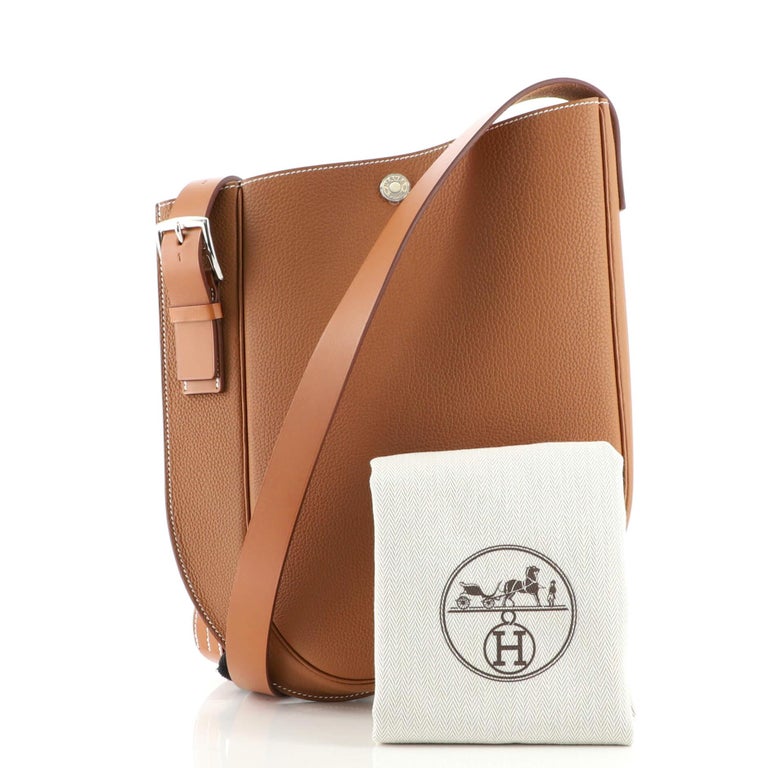 Hermes Perspective Cavaliere Bag Togo and Vache Hunter 28 For Sale at ...