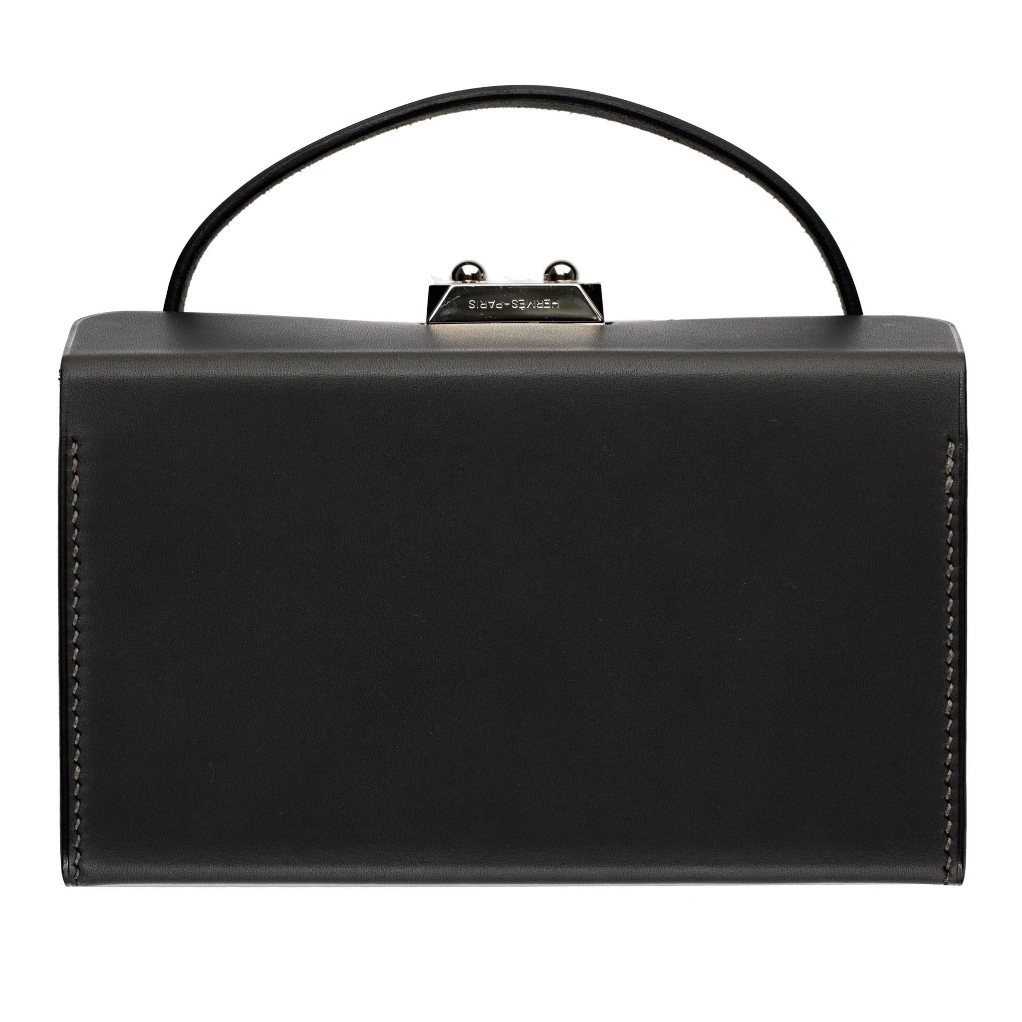 Hermès Petit H Rose Sheherazade and Blue Brighton Mini Rectangle Bag ...