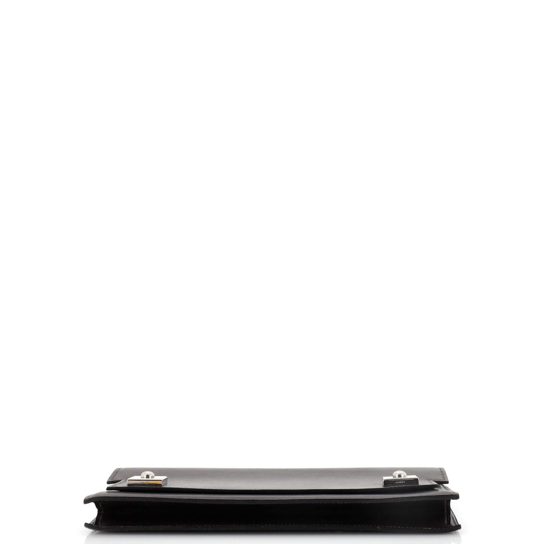 Hermes Piano Clutch Box Calf For Sale at 1stDibs