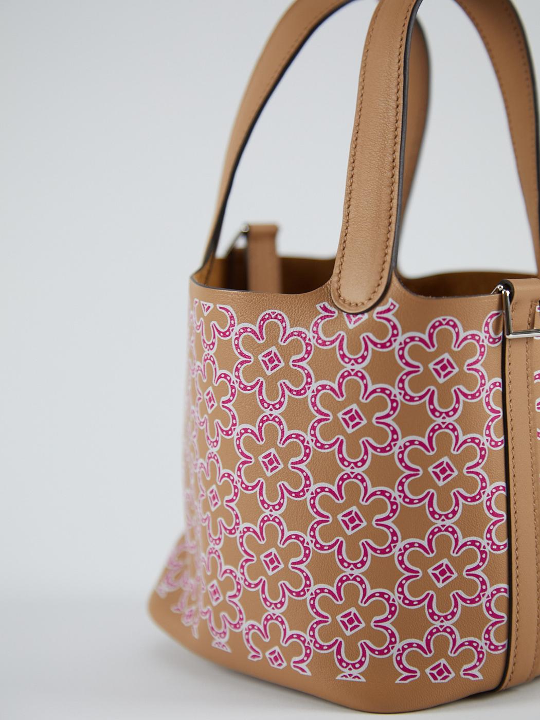 HERMÈS PICOTIN 14CM MICRO CHAI "LUCKY DAISY" Swift Leather with ...