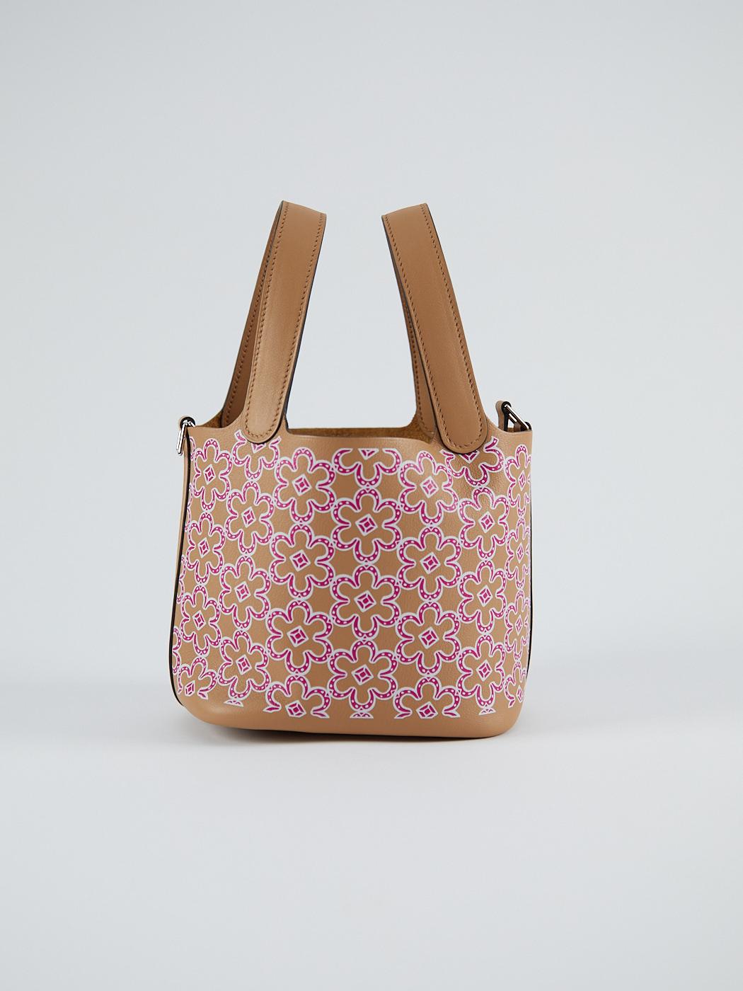 HERMÈS PICOTIN 14CM MICRO CHAI "LUCKY DAISY" Swift Leather with ...