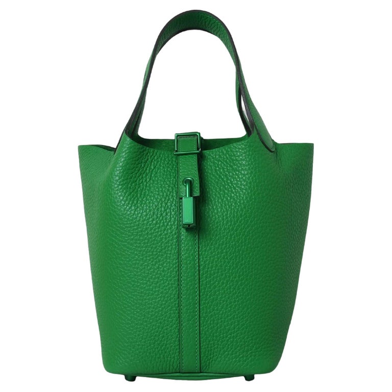 Hermes Picotin 18 Lock Bag So Green For Sale at 1stDibs
