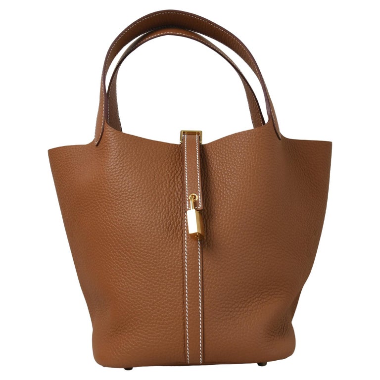 Hermes Picotin 22 Gold Hardware Gold For Sale at 1stDibs