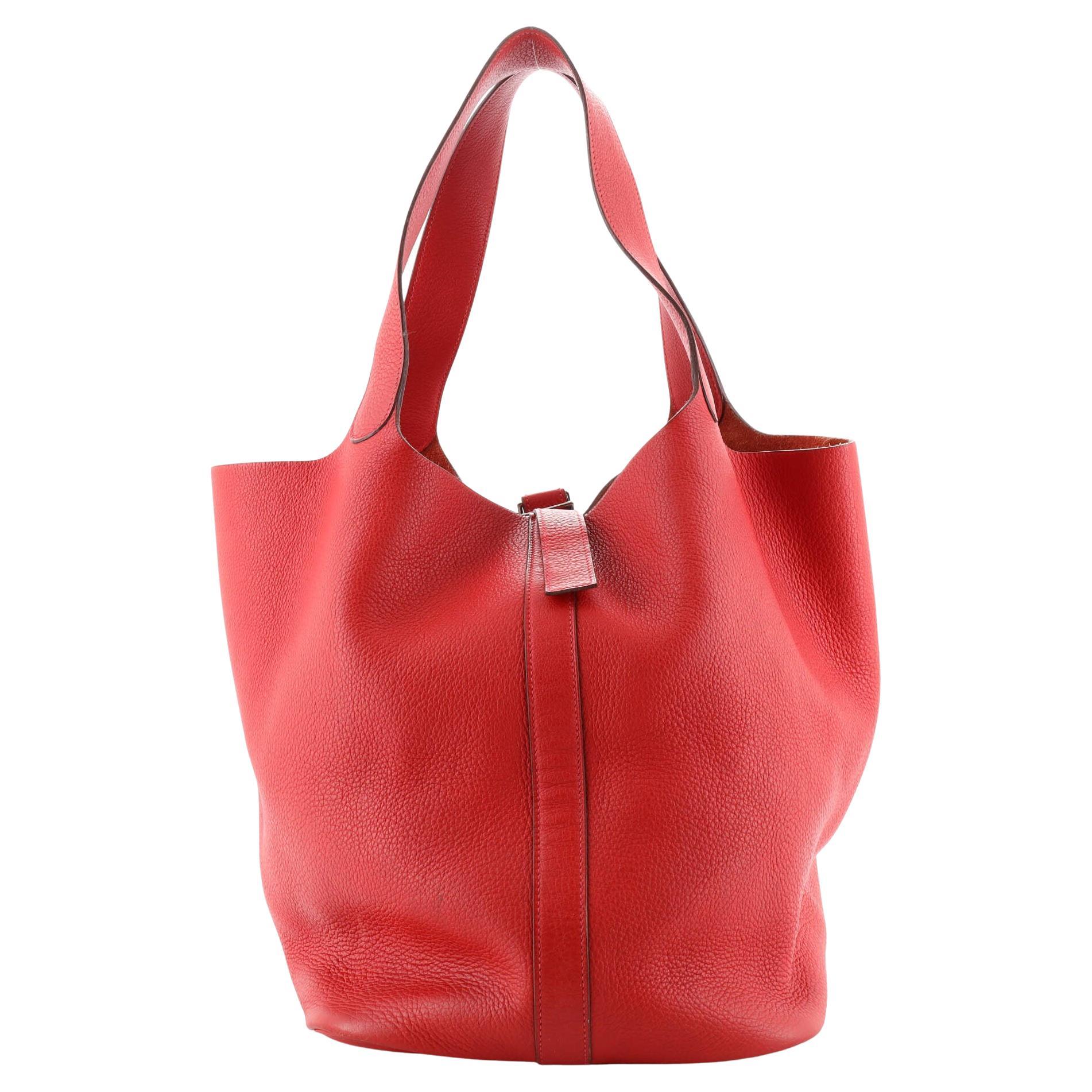Hermes Picotin Bag Clemence TGM For Sale at 1stDibs