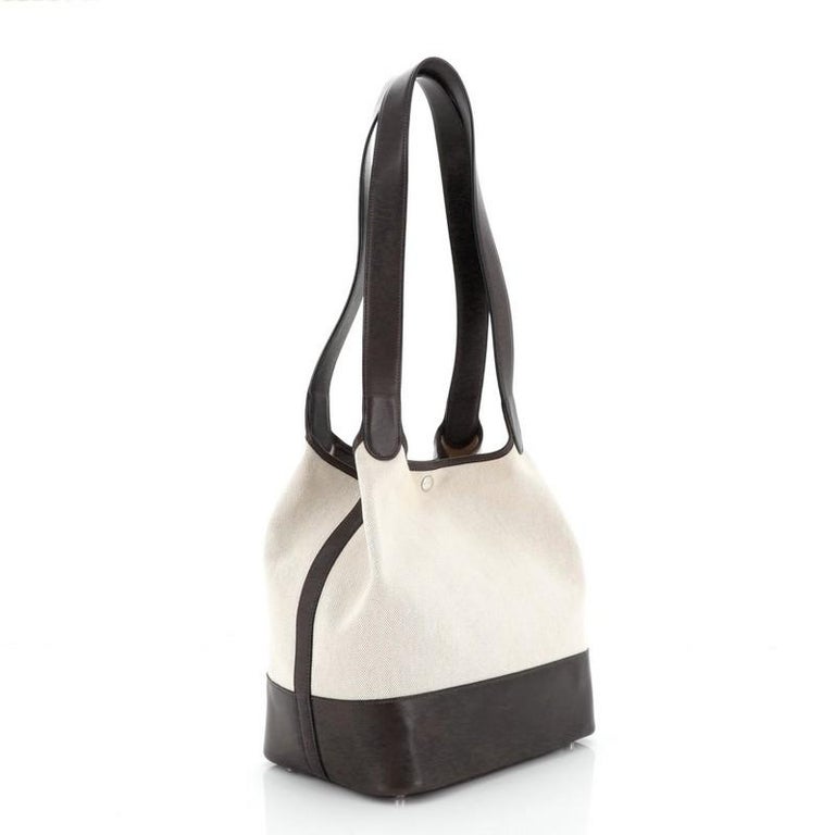 Hermes Picotin Bag Toile And Leather GM at 1stDibs | hermes picotin gm