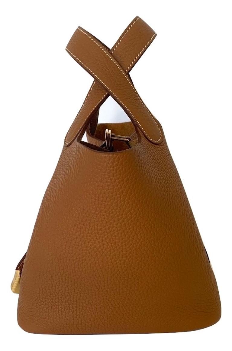 Hermes Picotin Lock 18cm Gold With Gold Hardware at 1stDibs | hermes ...